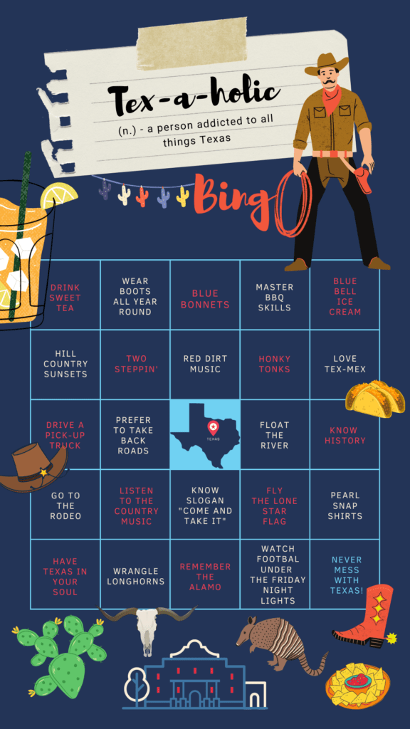 Texas Independence Day 2022 + printable BINGO game - Simply Happy